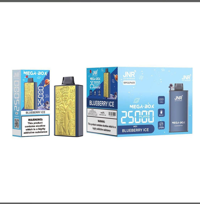 JNR Mega Box 25k Disposable Vape Box of 10 – Prime Vapes Wholesale